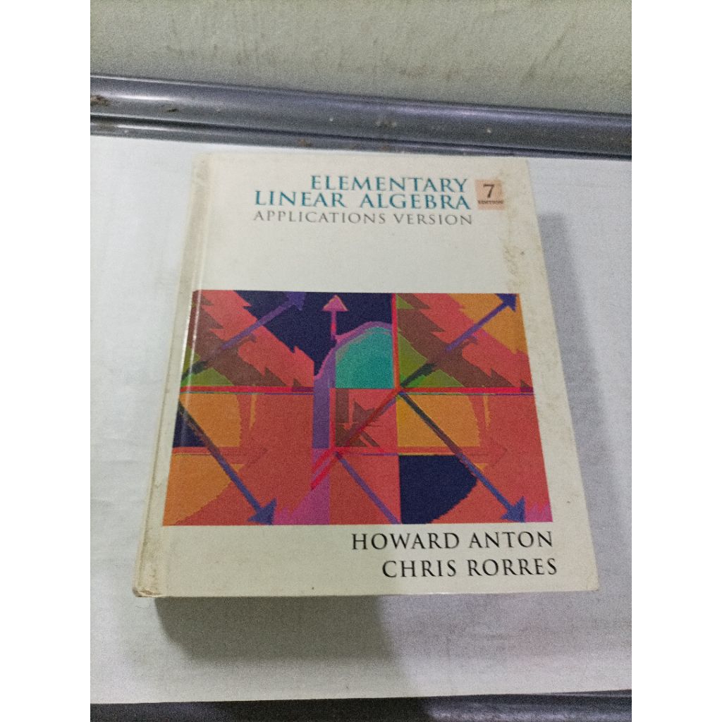 Imported book HARD COVER elementary linear algebra applications version ...
