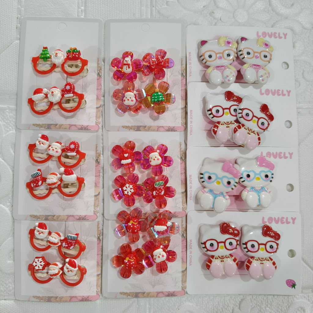 Hair clips children's couple hair clips in various motifs and pictures ...