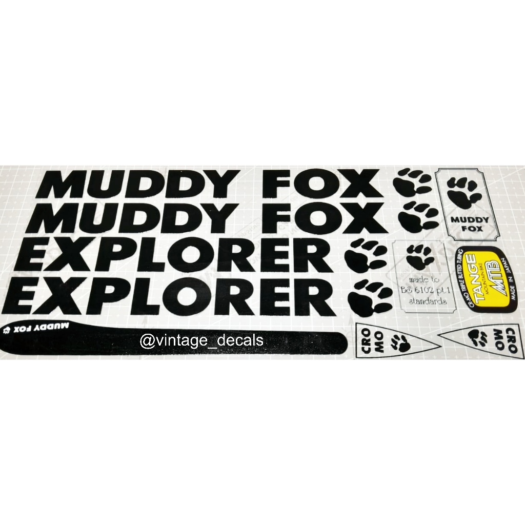 Decals replacement MUDDY FOX explorer | Shopee Malaysia