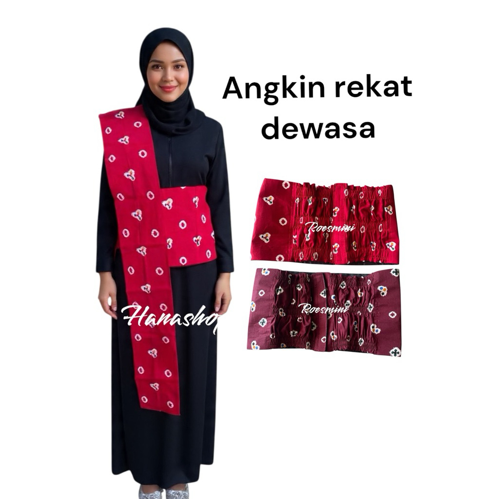 INSTANT JUMPUTAN/ANGKIN KEMBEN, ADHESIVE & ELASTIC MODEL ON THE BACK ...