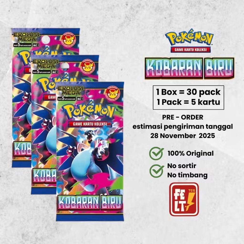 KOBARAN BIRU MA2 BOOSTER BOX | POKEMON TCG | POKEMON CARDS | Shopee ...