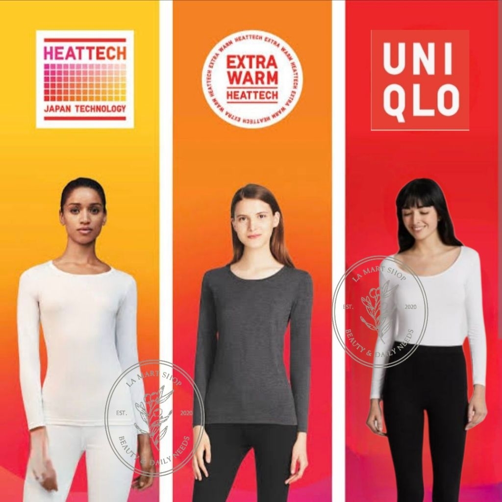 UNIQLO WOMEN Heattech Extra Warm Uniqlo Extra Warm Crew Neck Heattech ...