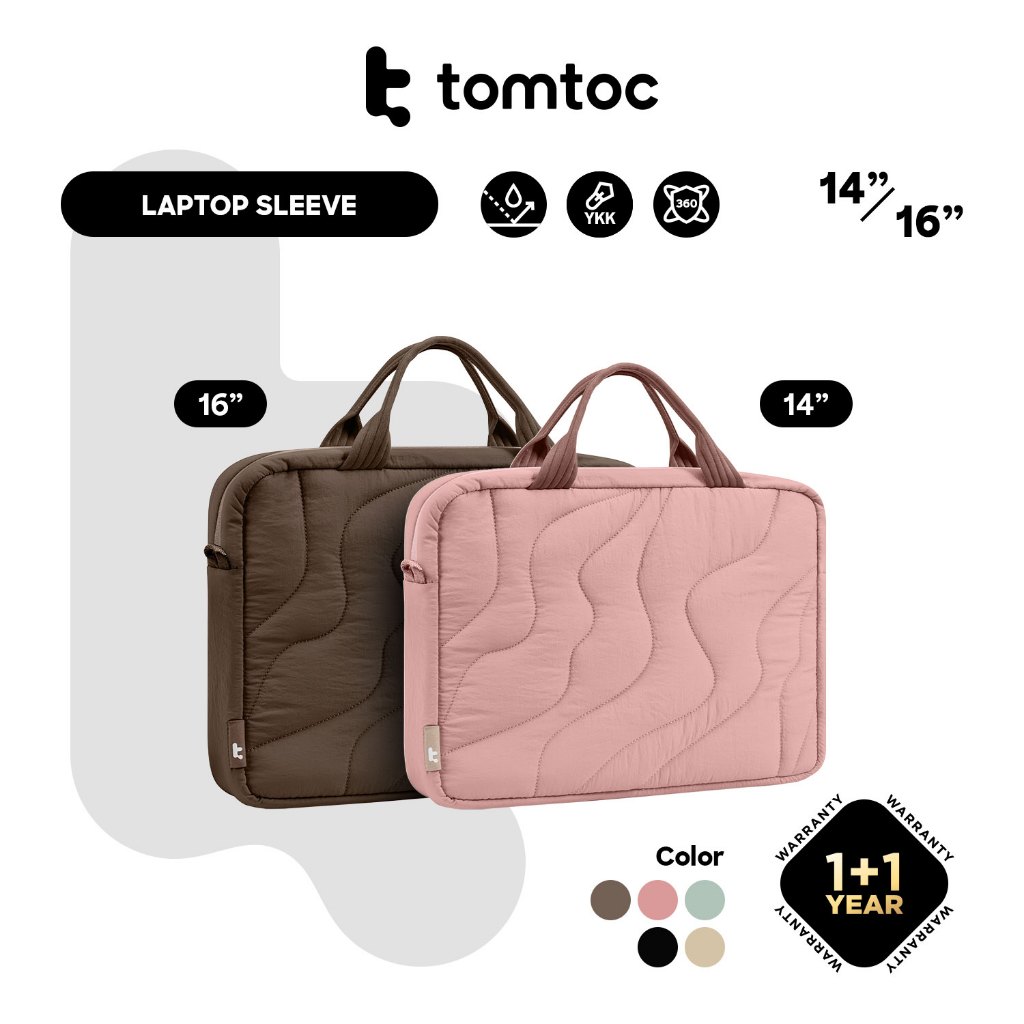 Tomtoc Terra A28 Puffy Laptop Carrying Bag for Laptop & Macbook Daily ...