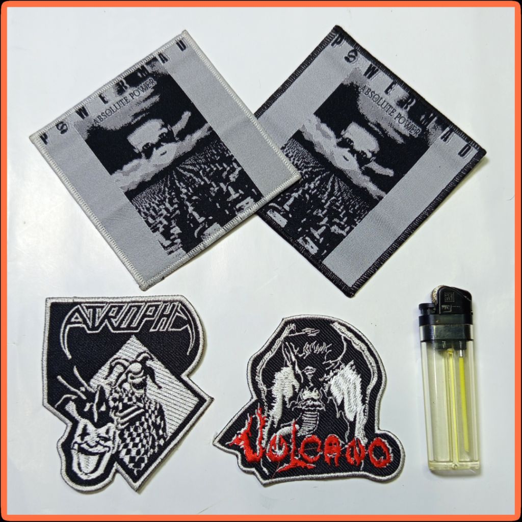 Powermad Woven Patch & Atrophy/Volcano Embroidery - Fashion Band ...