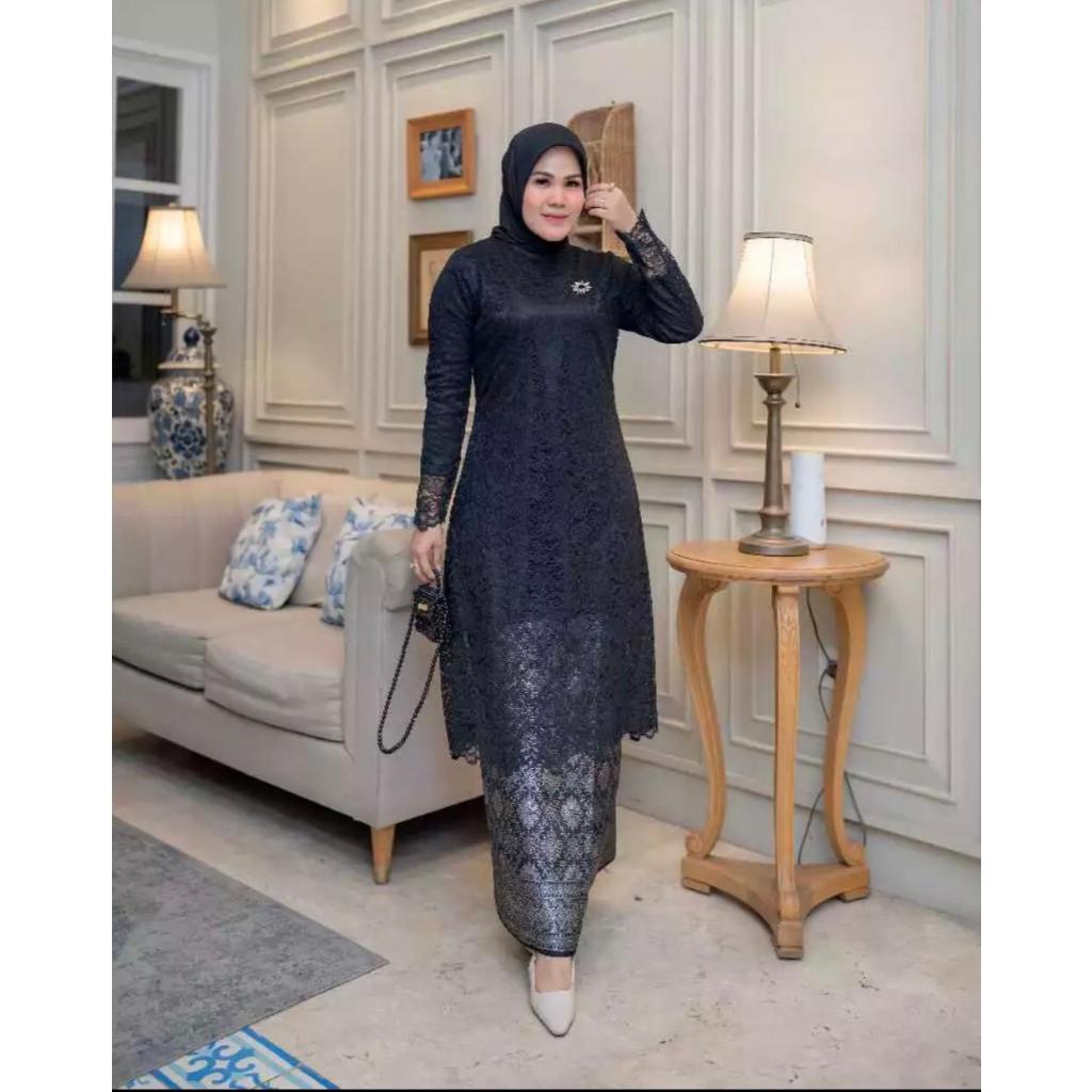Brocade Tunic Kebaya Set with Songket Skirt Modern Brocade Kebaya ...