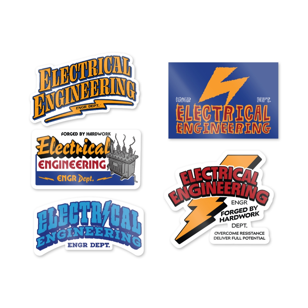 Engineer Workwear - Engr Dept Series - Electrical Dept Sticker | Shopee ...
