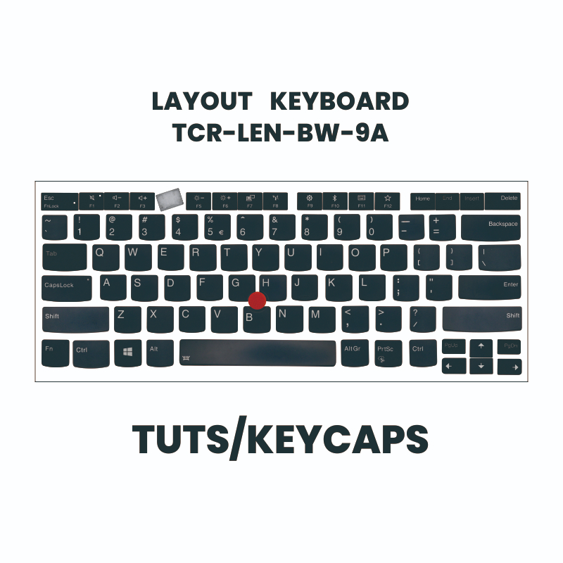 ET10 TCR-LEN-BW-9A TUTS KEYCAP BUTTERFLY CLIP KEYBOARD LAPTOP Lenovo ...