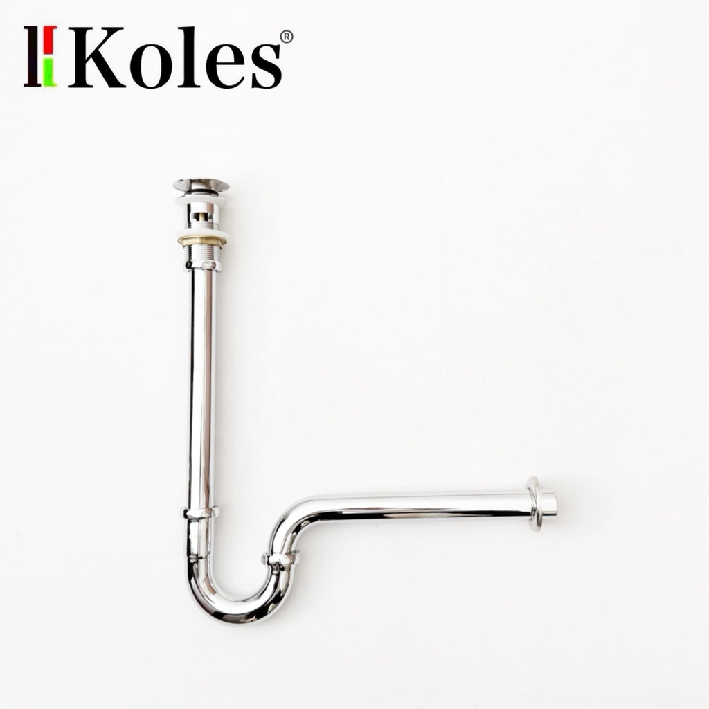 KOLES E212111BO Gooseneck Sink Siphon Plus Complete Overflow Sink Drain ...