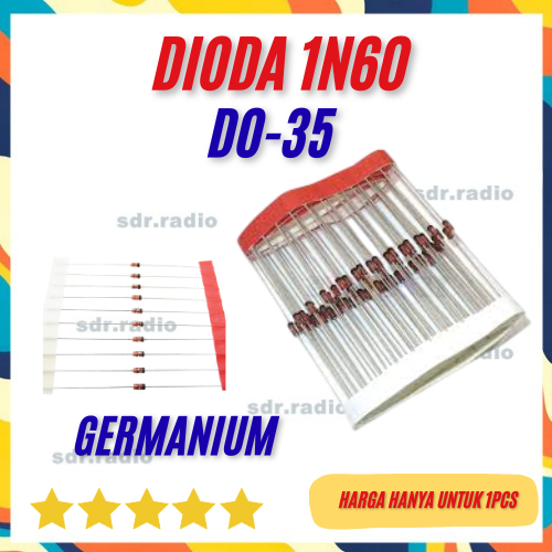 DIODE DIODE 1N60 1N 60 SMALL SIGNAL SHOTTKY DO-35 Germanium DIODE ...