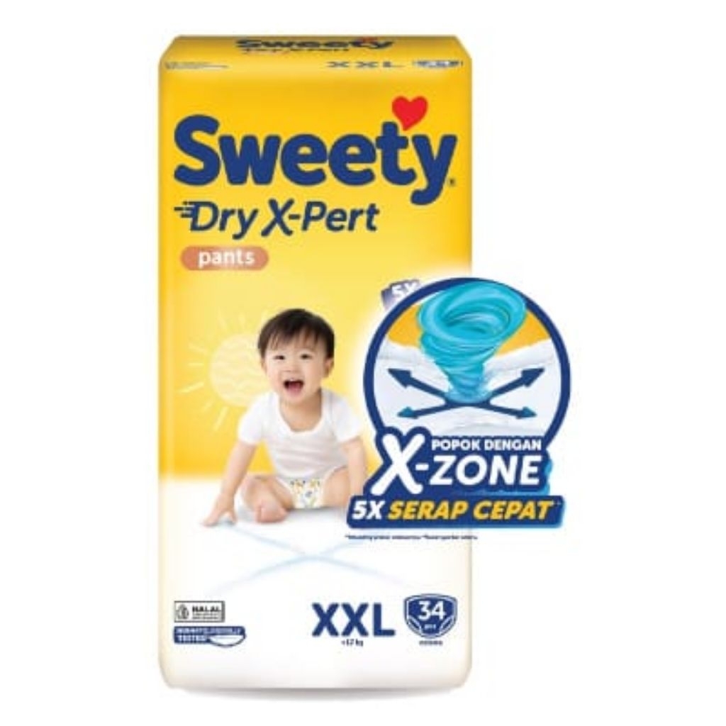 [XXL CONTENTS 34] SWEETY DRY XPERT XXL 34 PANTSPopok PAMPERS SWEETY DRY ...