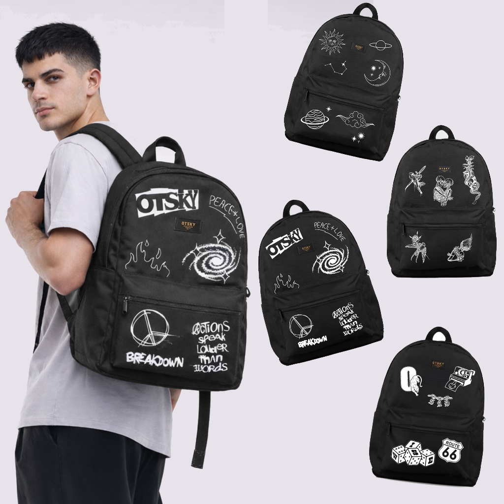 Otsky Backpack Breakdown School Backpack Premium Screen Printing (DTBP ...