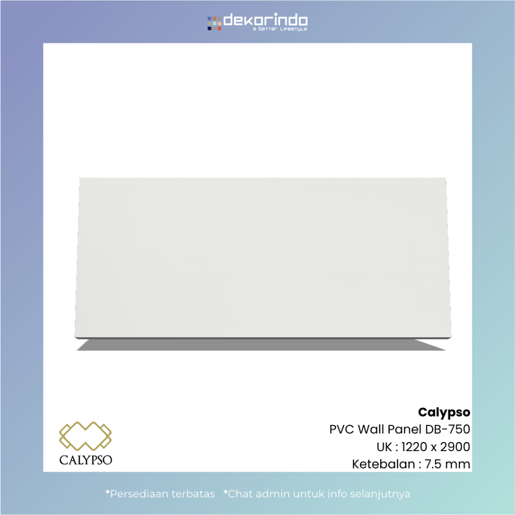 CALYPSO - PVC WALL PANEL DB-750 122x290 - 7.5MM | Shopee Malaysia
