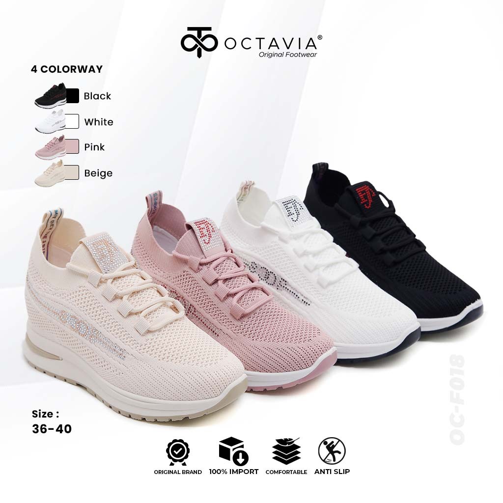 [ORIGINAL] OCTAVIA Women's Wedge Sneakers OC-D08 | Shopee Malaysia