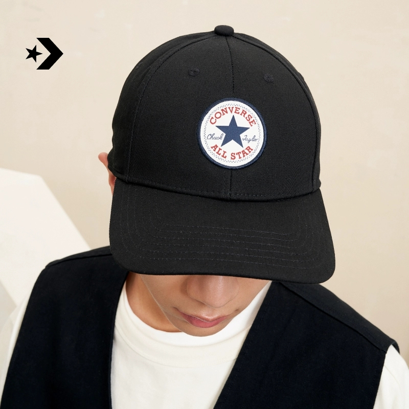 Original Converse Unisex Regular Cap With Chuck Taylor Patch - Black ...