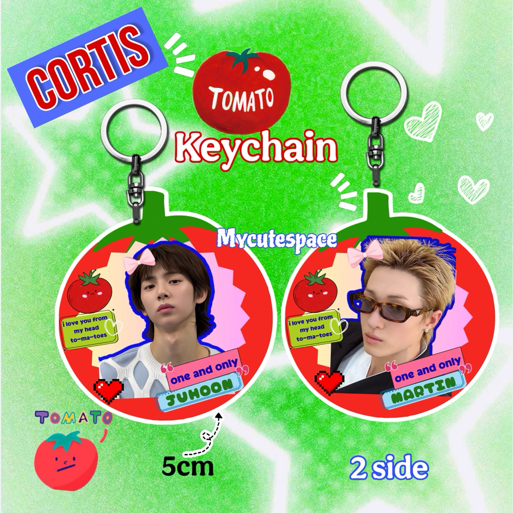 GANTUNGAN CORTIS TOMATO KEYCHAIN CORTIS ACRYLIC KEYCHAIN/ CORTIS TOMATO ...