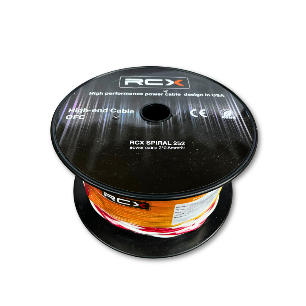 RCX Spiral 252 Braided Speaker Cable 2 x 2.5 Retail Meter/ | Shopee ...