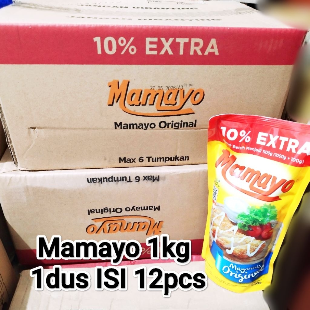 [Bake-inc] MAMAYO MAYONAISE 1KG (1 BOX CONTAINS 12 PCS) | Shopee Malaysia