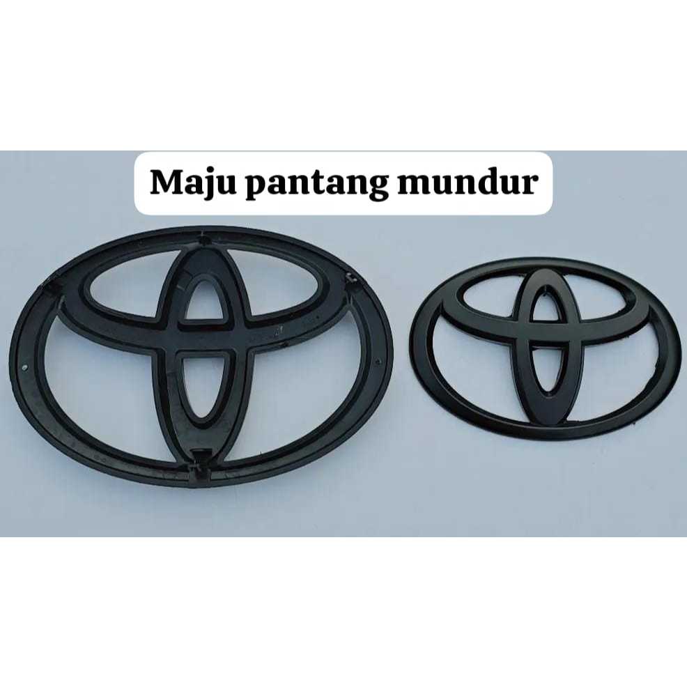 TOYOTA INNOVA REBORN VENTURER FRONT AND REAR EMBLEM LOGO GLOSS BLACK ...