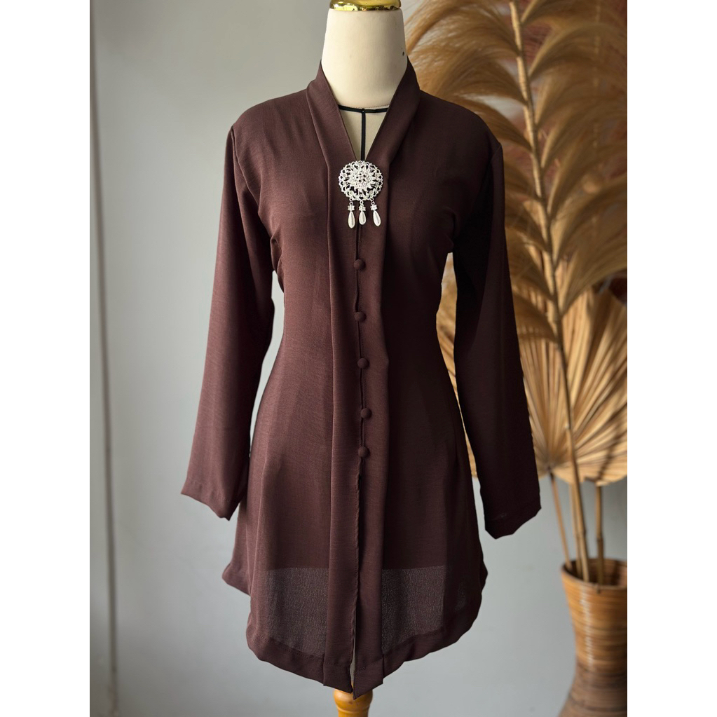 Modern muslim kebaya/ long Balinese kebaya long kebaya for hijab kebaya ...