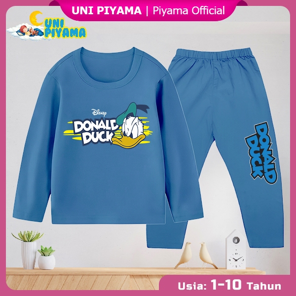 Donald Duck Long Pajamas with Jumbo Pattern for Boys and Girls Ages 1 ...