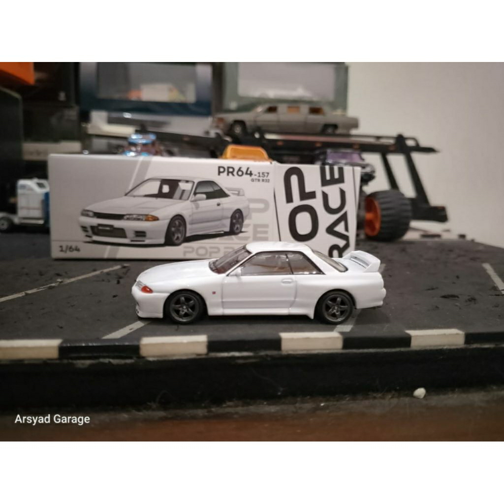 Diecast Poprace Pop Race Nissan Skyline GTR R32 White | Shopee Malaysia