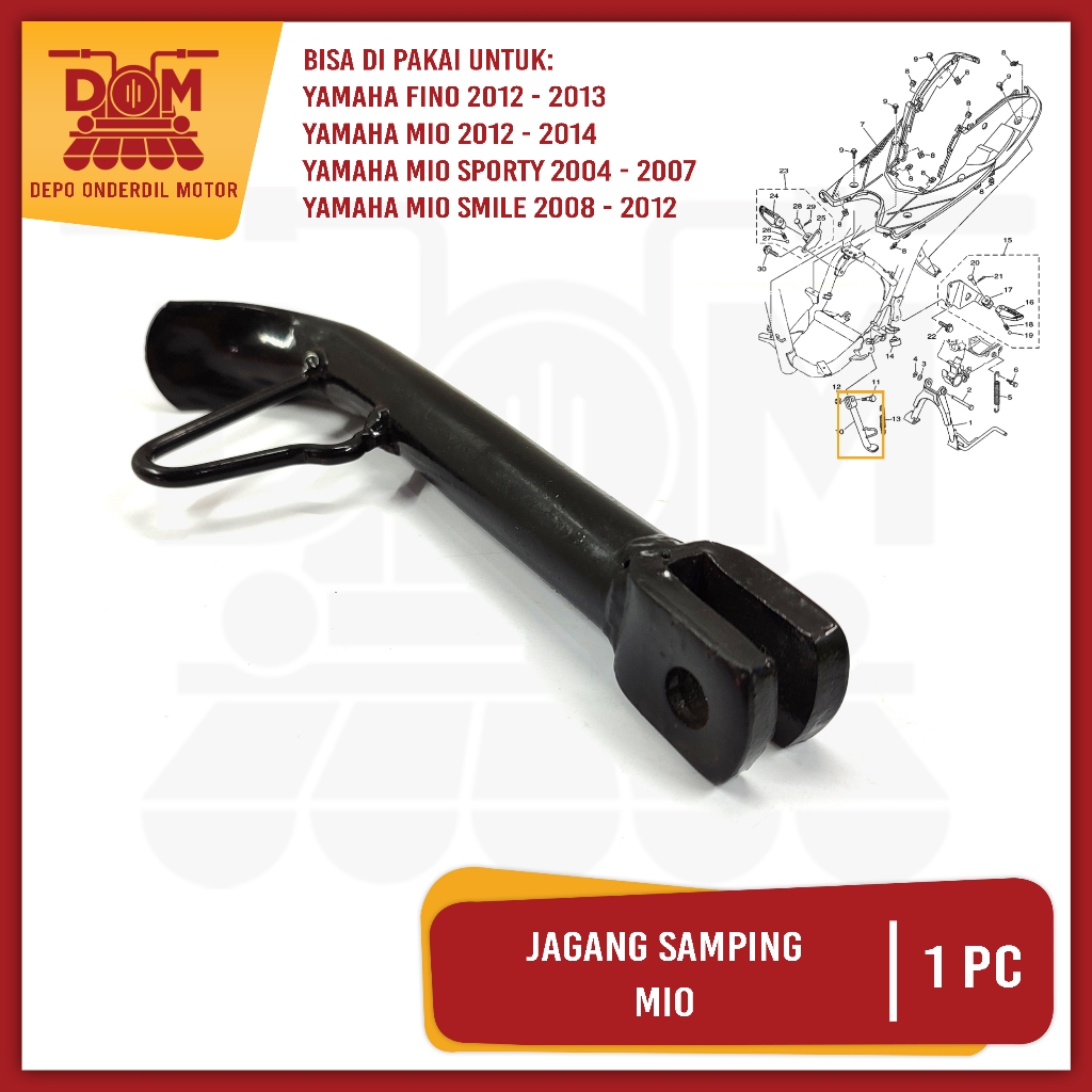 Side Stand MIO "A" (PSP) Standard Jagrak One Side Stand MIO SPORTY ...