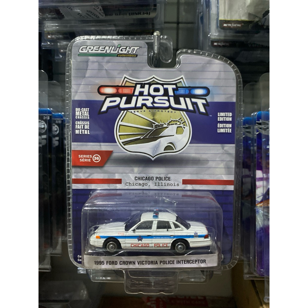 GREENLIGHT Hot Pursuit 1995 Ford Crown Victoria Police Interceptor ...