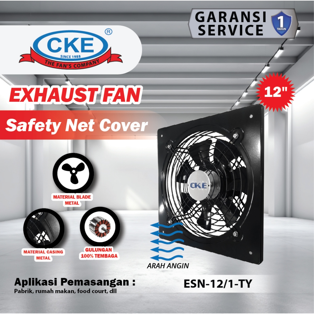 Wall Exhaust Fan 12" Inch Industrial Wall Exhaust Fan 12 Inch | Shopee ...