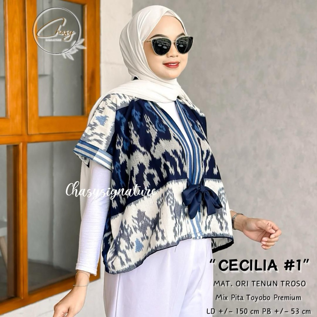 CECILIA OUTER by CHASY OUTER PREMIUM BATIK WOVEN | Shopee Malaysia