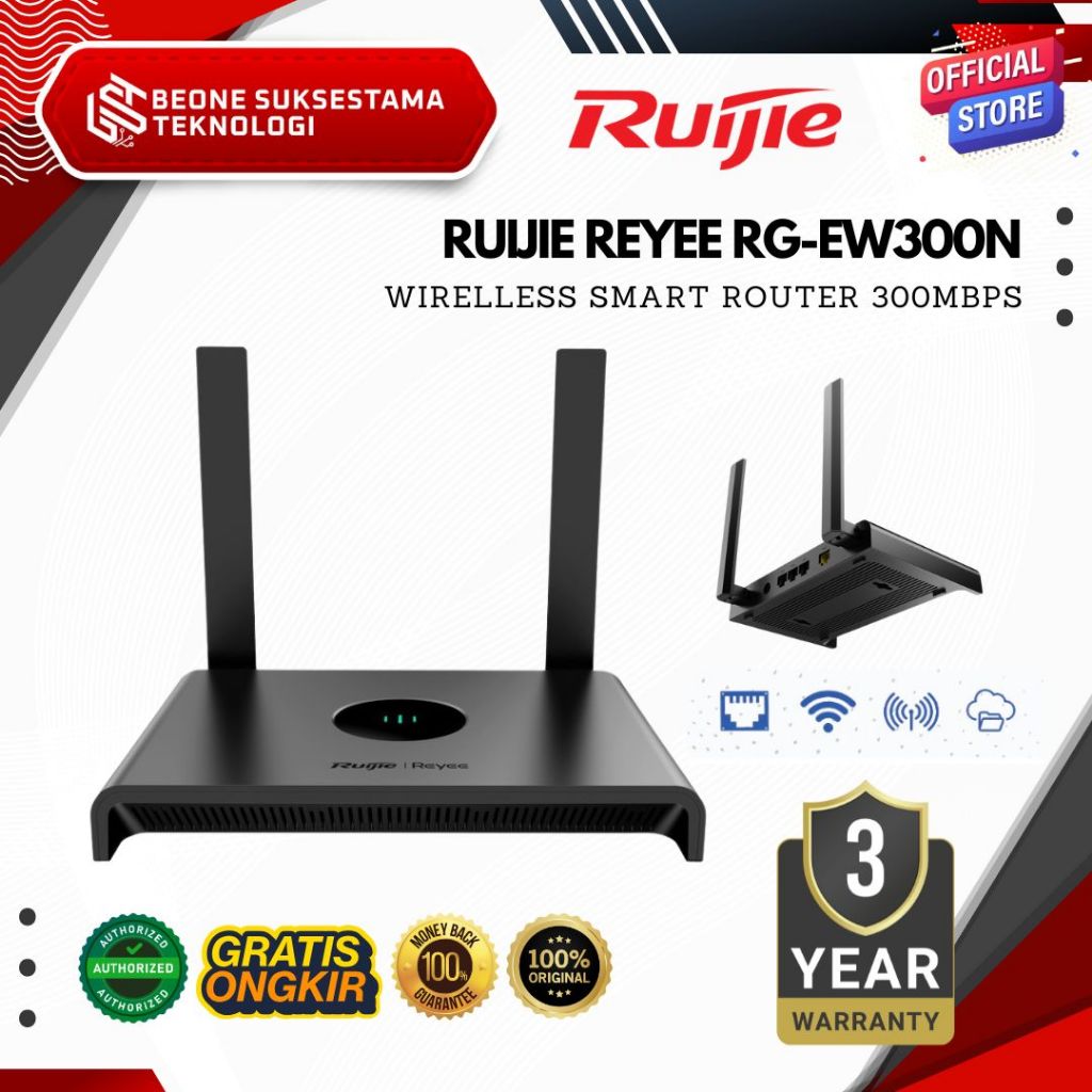 Ruijie RG-EW300N 300Mbps Wireless Router Stable 4 Modes Smart Wireless ...