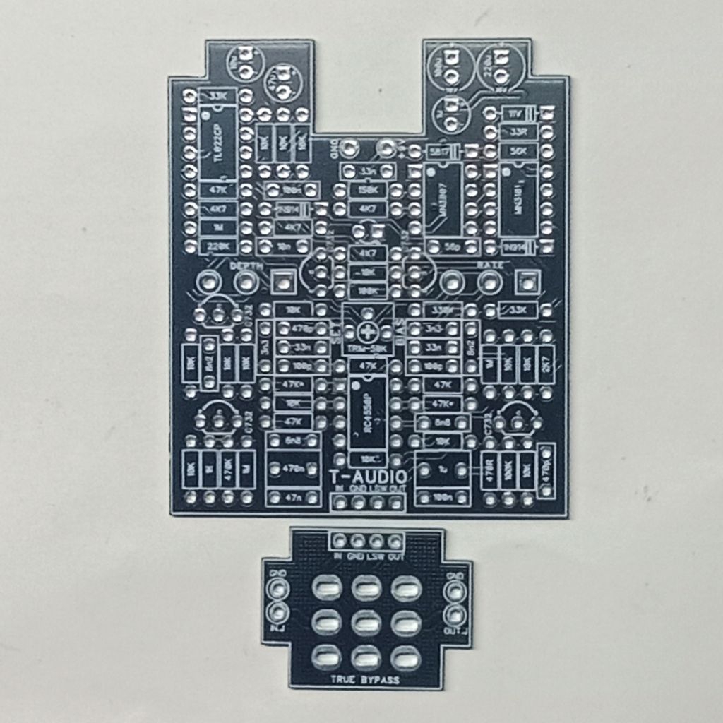 T-Audio PCBFX-252 Based on Boss CE2 Chorus Module Guitar Effect PCB DIY ...