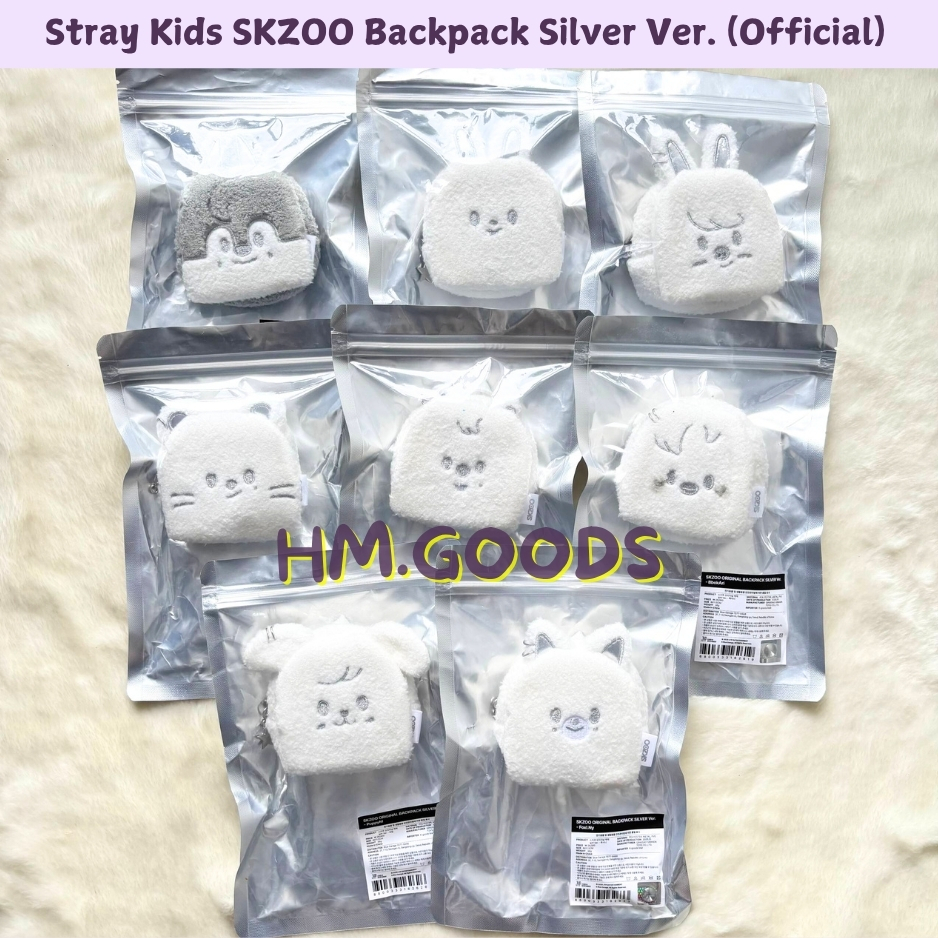 Stray Kids SKZOO Original Backpack Silver Ver. – celebrATE Merch Only ...