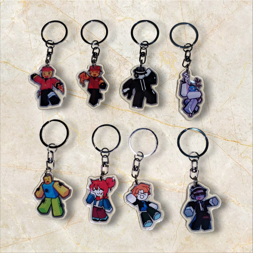 GANTUNGAN ROBLOX CHARACTER KEYCHAIN FORSAKEN SURVIVOR & KILLER ROBLOX ...