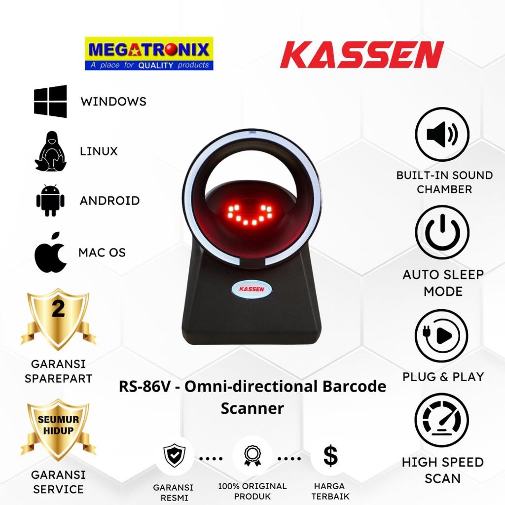 Omni Scanner Barcode Kassen RS-86V Fast Scanner Kassen 1D 2D Auto Scan ...