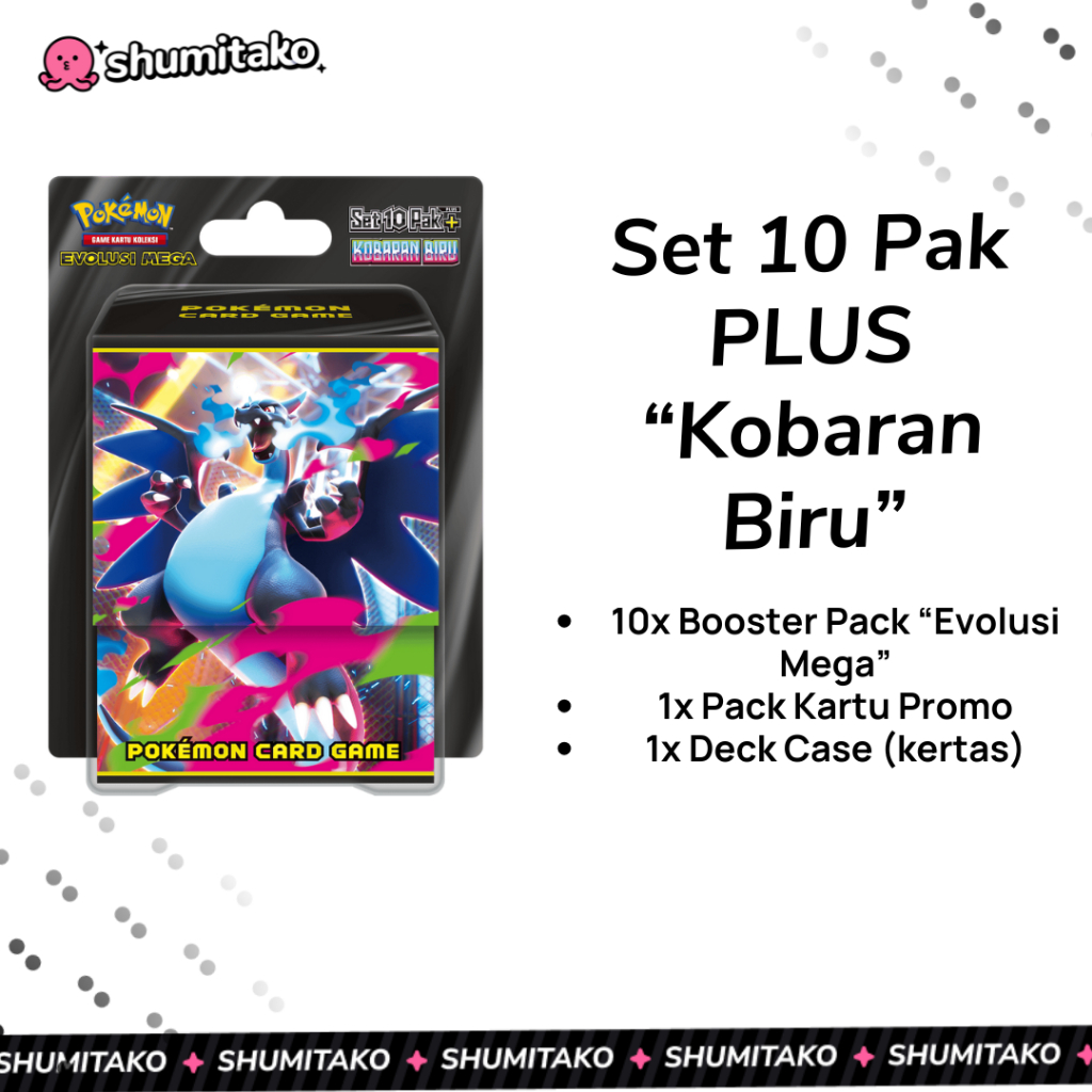 Pokemon TCG Indonesia MA2 Kobaran biru Set 10 Packs PLUS | Shopee Malaysia