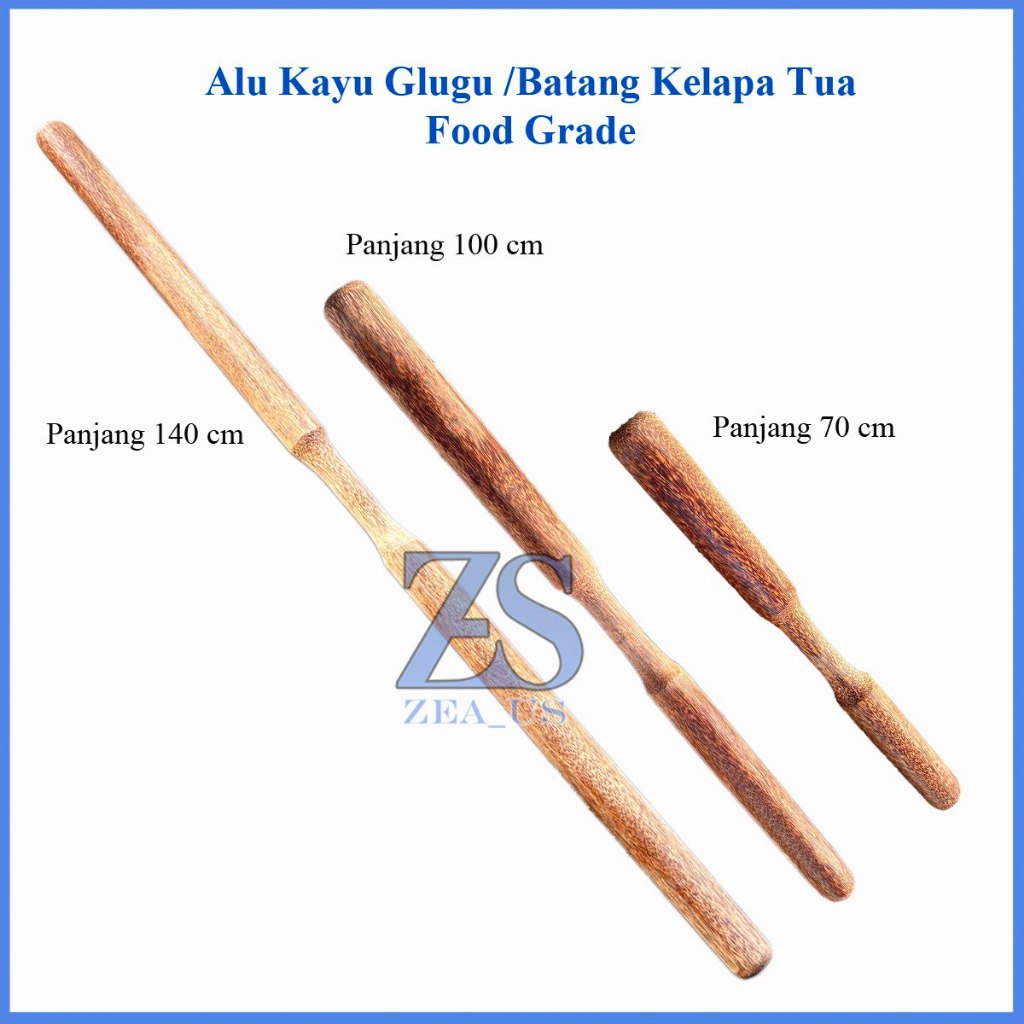 Zeaus Alu Kayu Glugu Old Coconut Bar/ Herbal Spice Grinder/ for Mortar ...