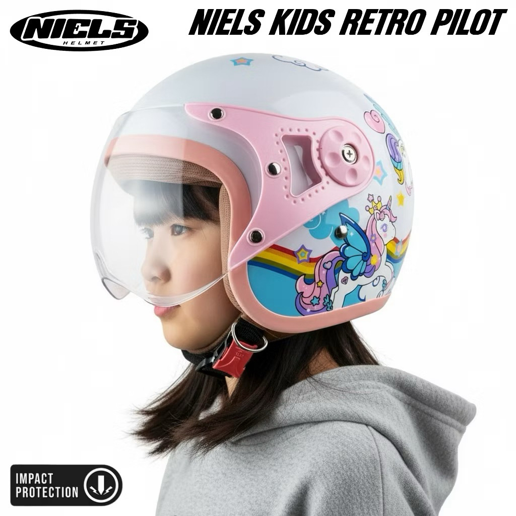 Cute Character Helmet for Boys and Girls Ages 3-10 Years Original SNI ...