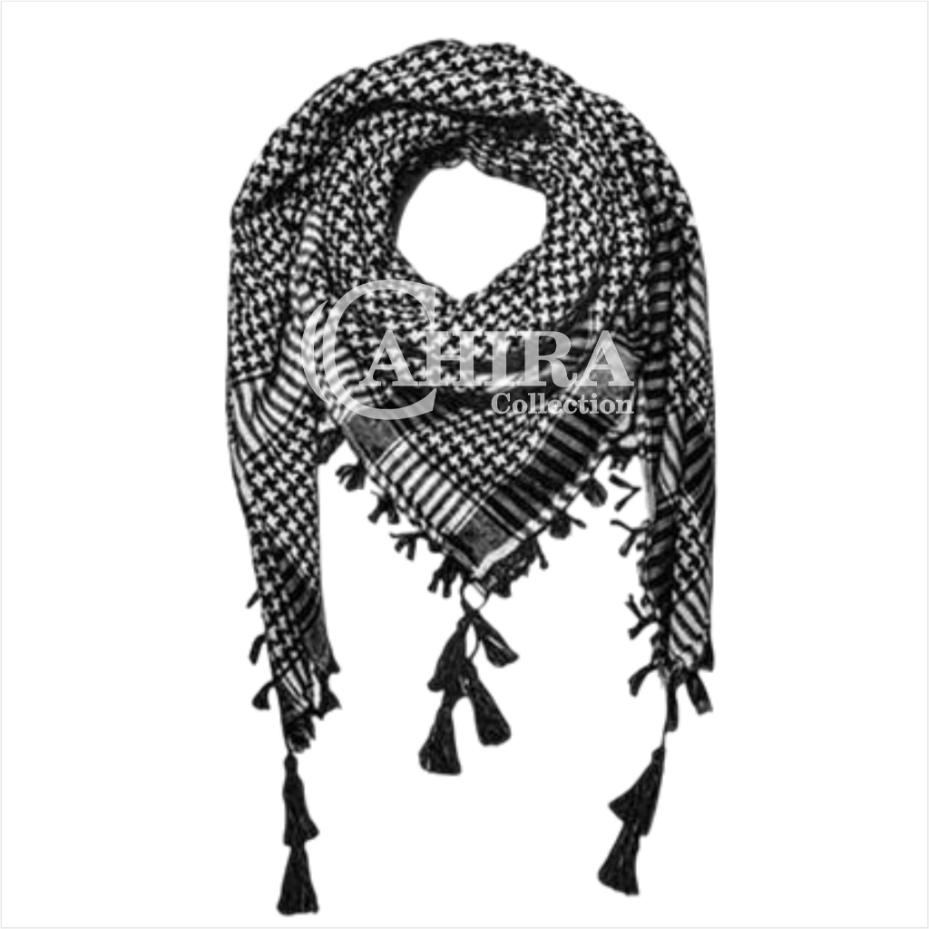 TACTICAL TURBAN BLACK AND WHITE TURBAN TASSEL TURBAN | Shopee Malaysia