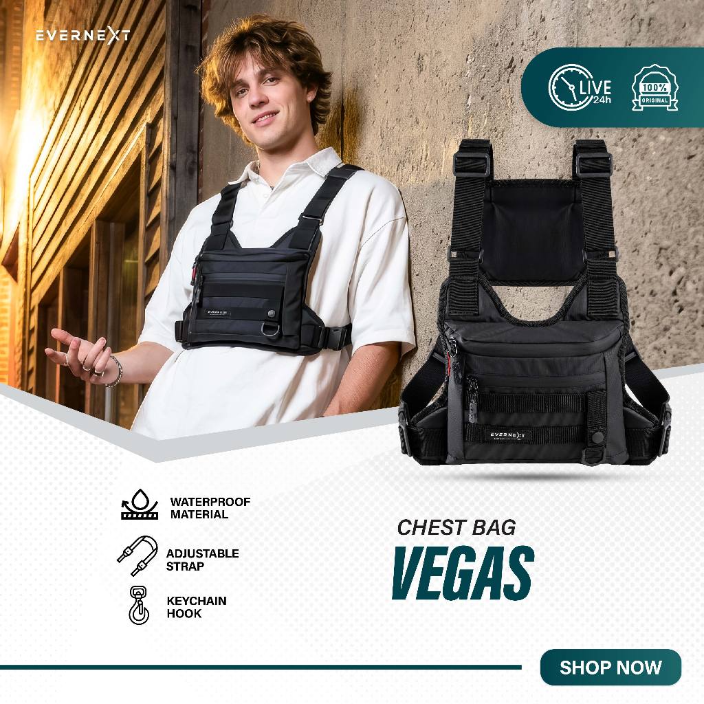 Evernext - Chest Bag Waterproof Vegas Tactical Chest Rig Bag Outdoor ...
