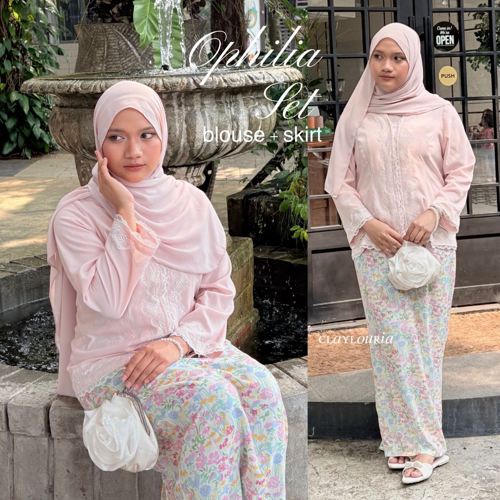 READY Ophilia Kurung Set | Claylouria | Baju Kurung | Raya Wear, One ...