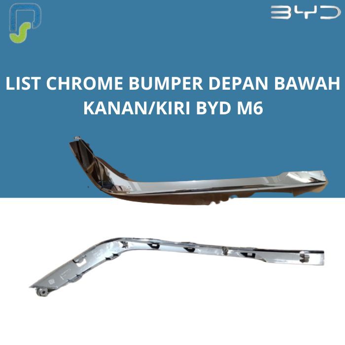 CHROME LIST FRONT BUMPER BOTTOM RIGHT/Kiri BYD M6 | Shopee Malaysia
