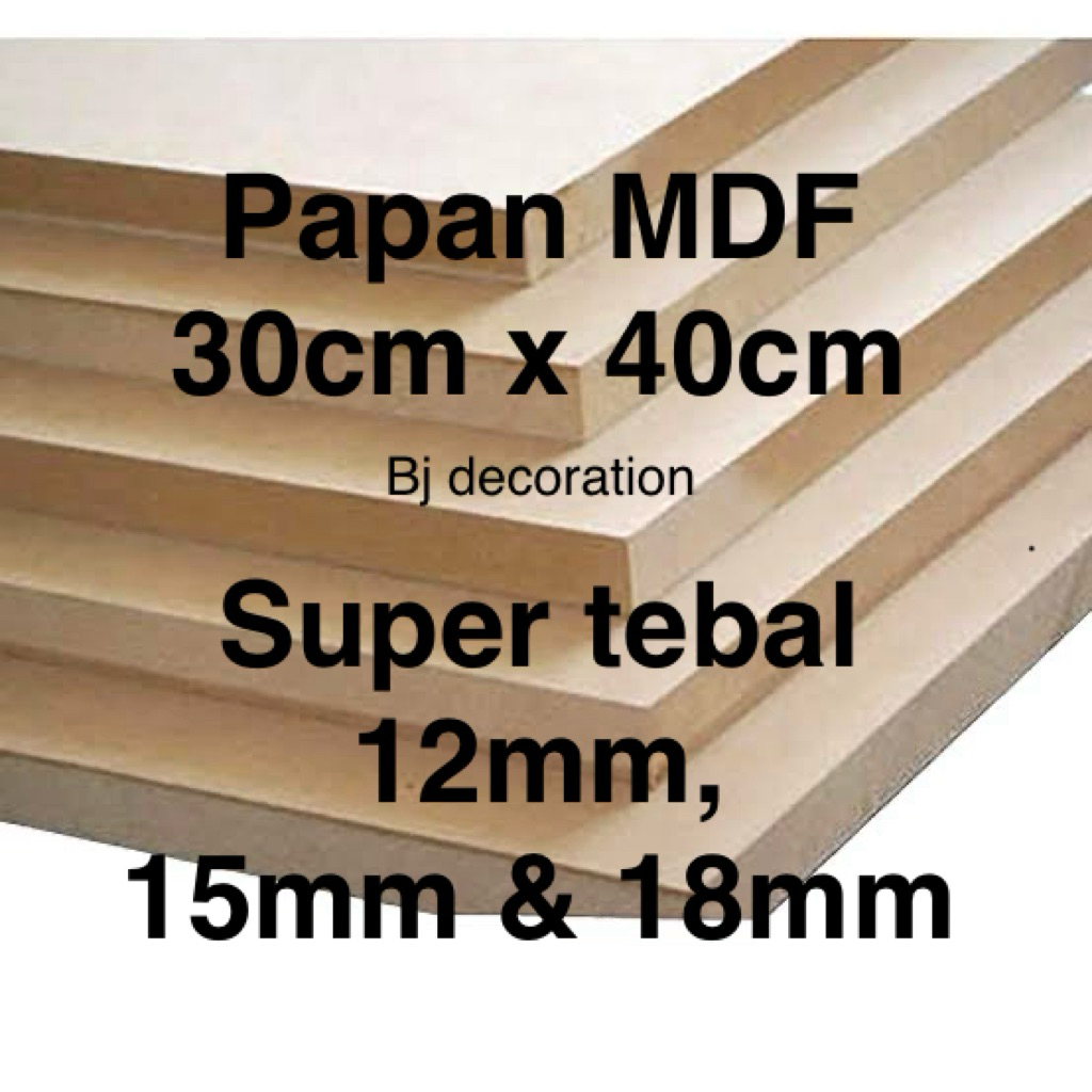 Super thick 30x40 MDF board, factory price 12mm, 15mm, 18mm | Shopee ...