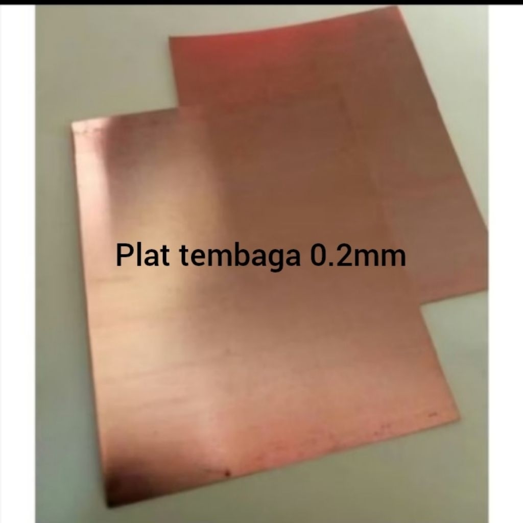 Pure copper plate 02mm thick 8cm x 10cm | Shopee Malaysia