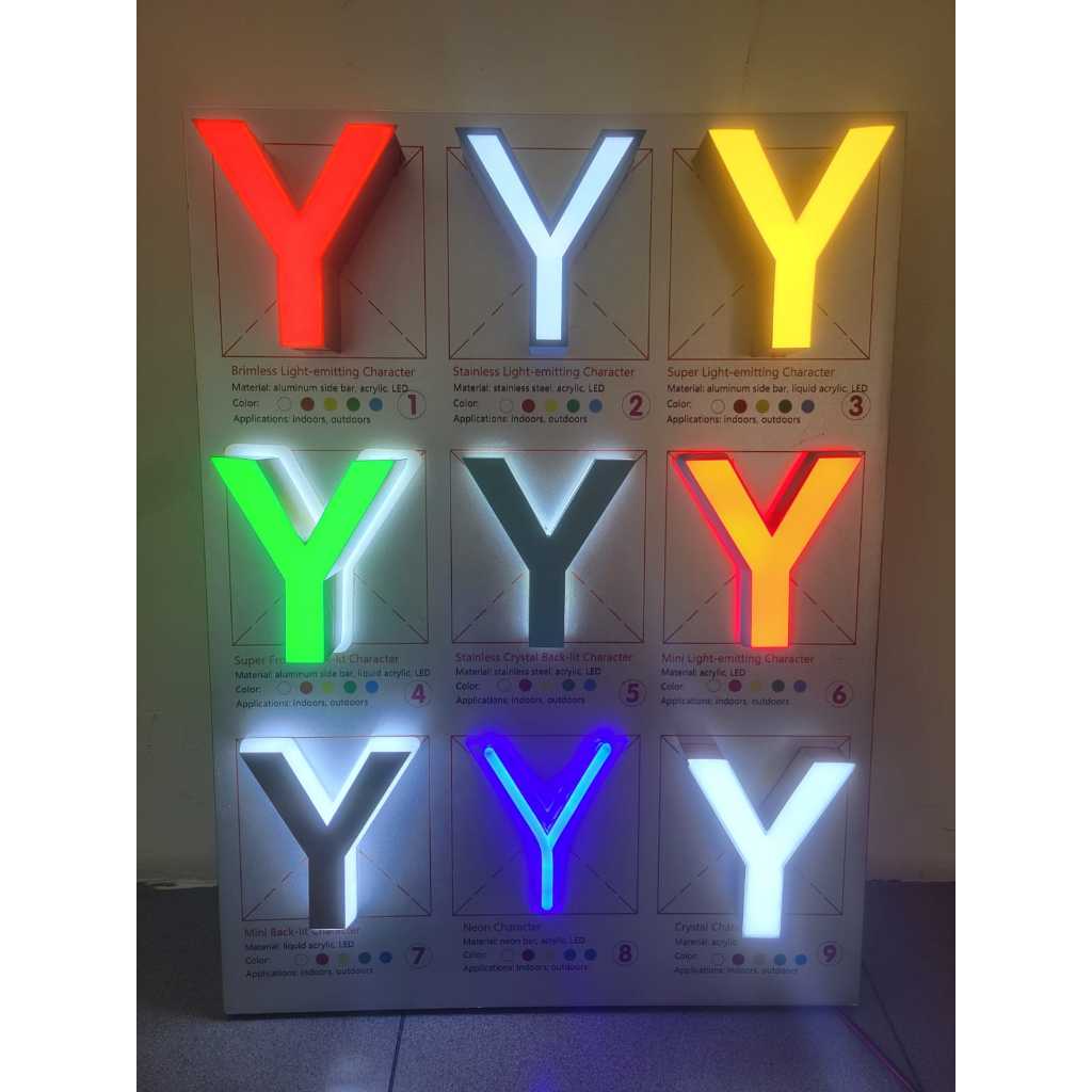 Custom LED acrylic embossed letters | Shopee Malaysia