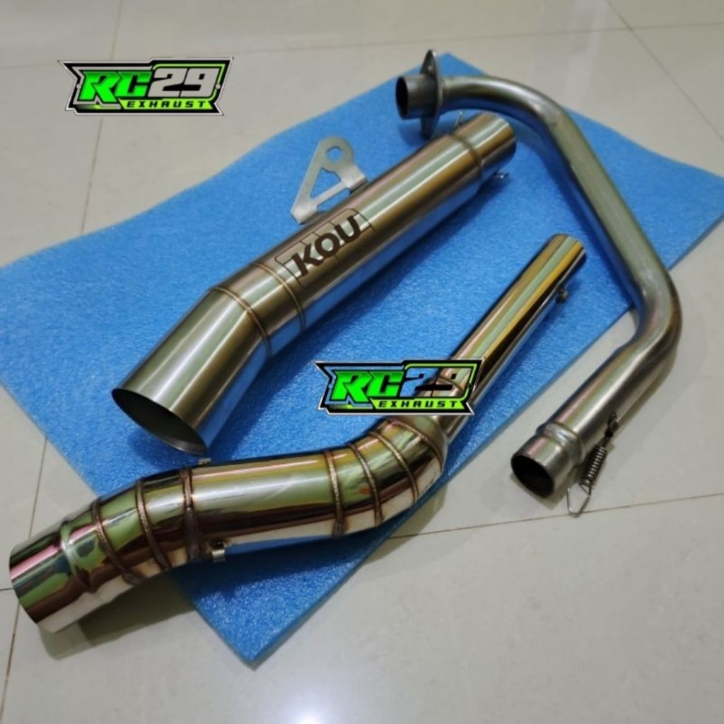 Kou Super Open spec Pipe BIG elbow Raider 150 Sniper150 135 Tmx 125 150 ...