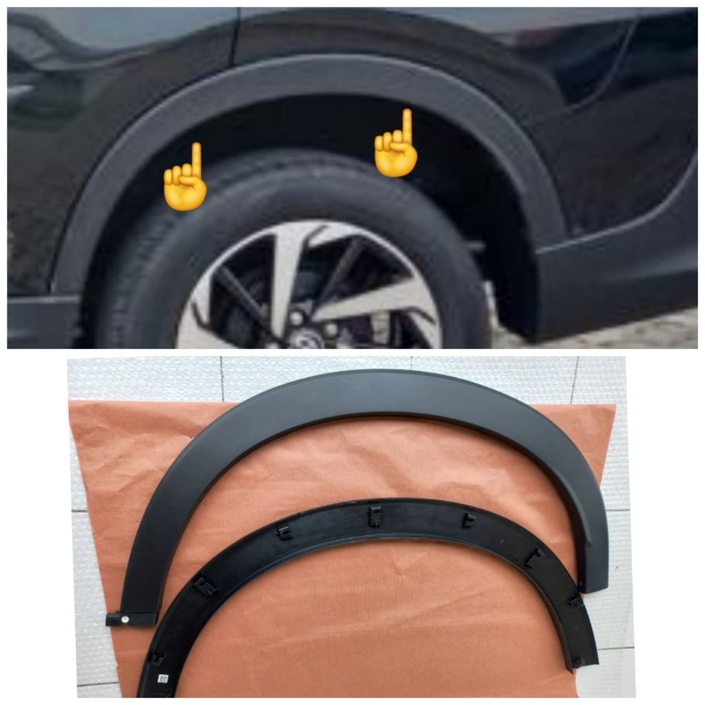 Rear fender over fender molding Rush Terios 2018 2019 2020 2021 2022 ...