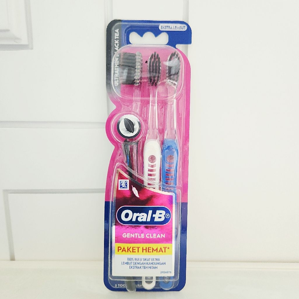 ORAL-B Ultra Thin Black Tea Gentle Clean Toothbrush 3pcs | Shopee Malaysia