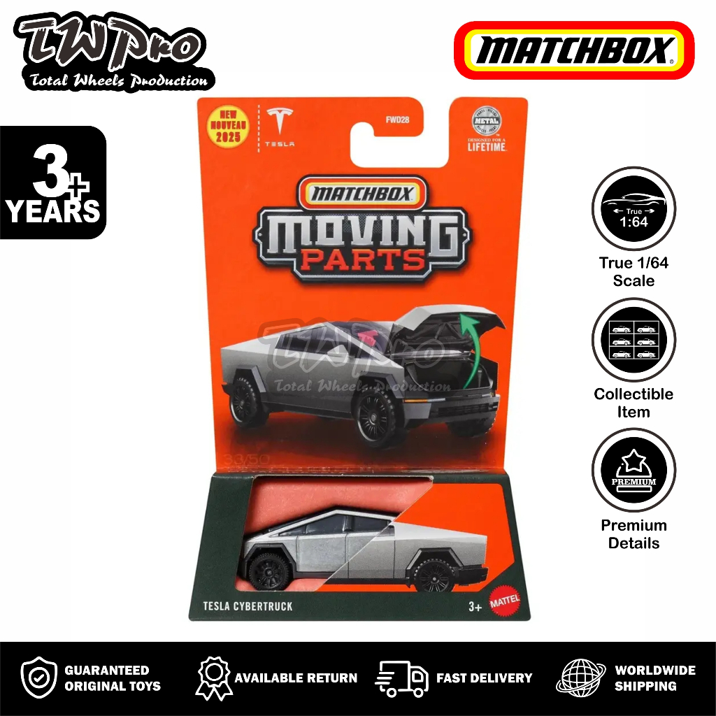 Matchbox Moving Parts Tesla Cybertruck | Shopee Malaysia