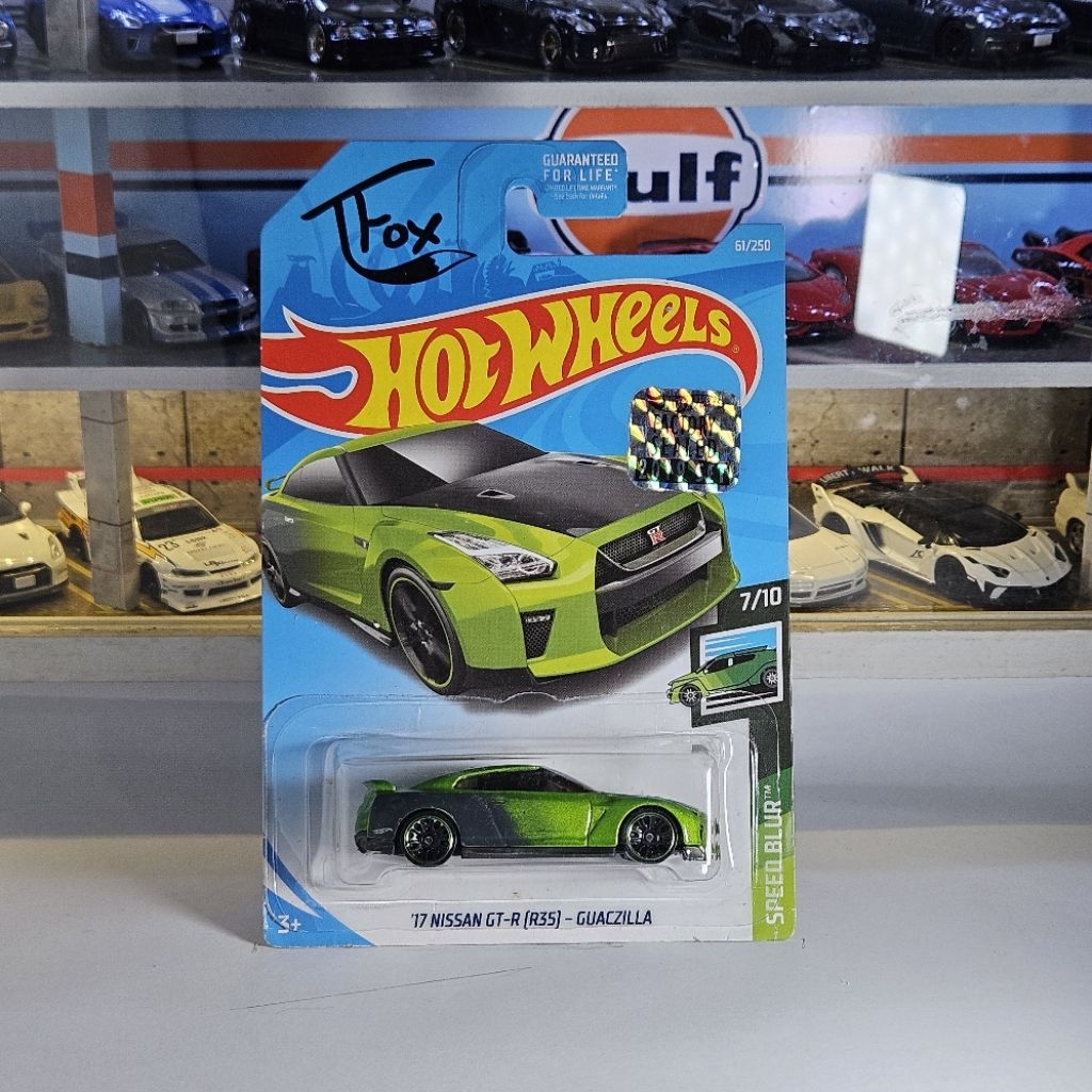HIJAU Hot Wheels Car R35 T-Fox Green Factory Sealed (VERY SMOOTH ...