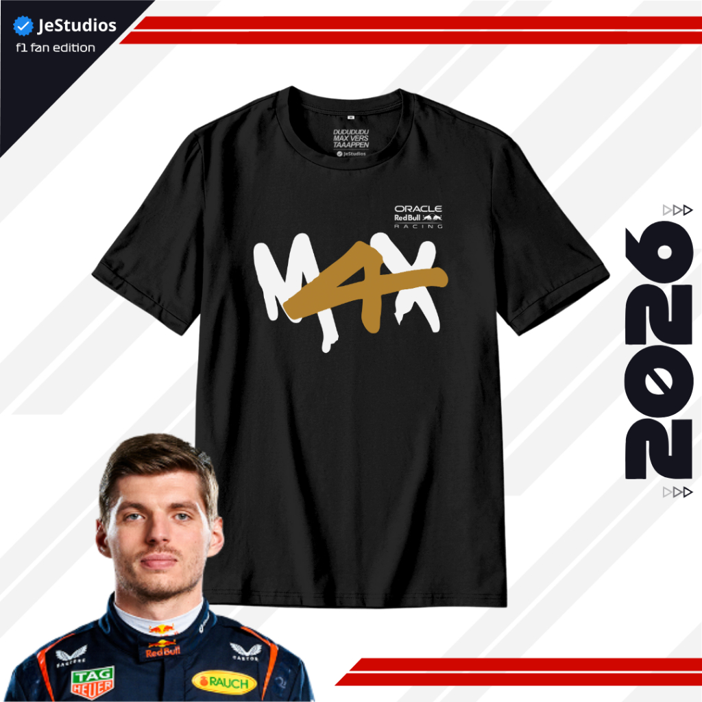 JeStudios M4X 4x Formula 1 Champion F1 Tshirt Max Verstappen | Shopee ...